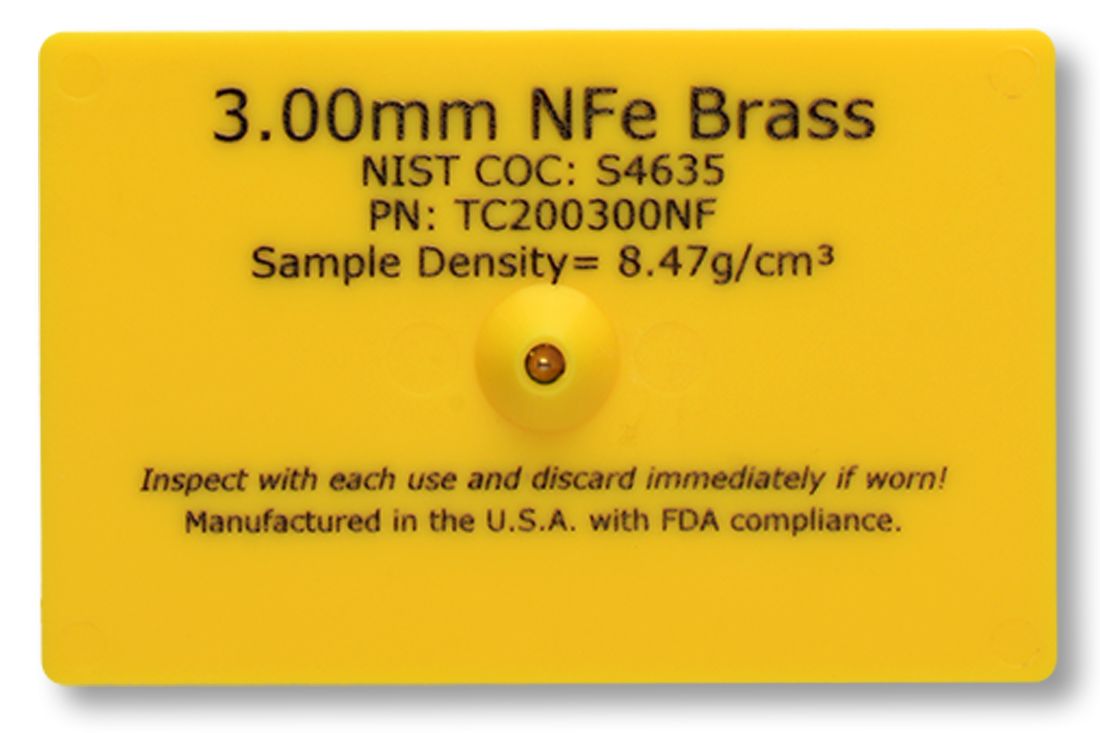 Non-Ferrous Aluminum X-Ray Test Card